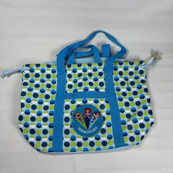 Cartoon Network | Bags | Vtg Y2k Powerpuff Girls Blue Polka Dot Viny ...
